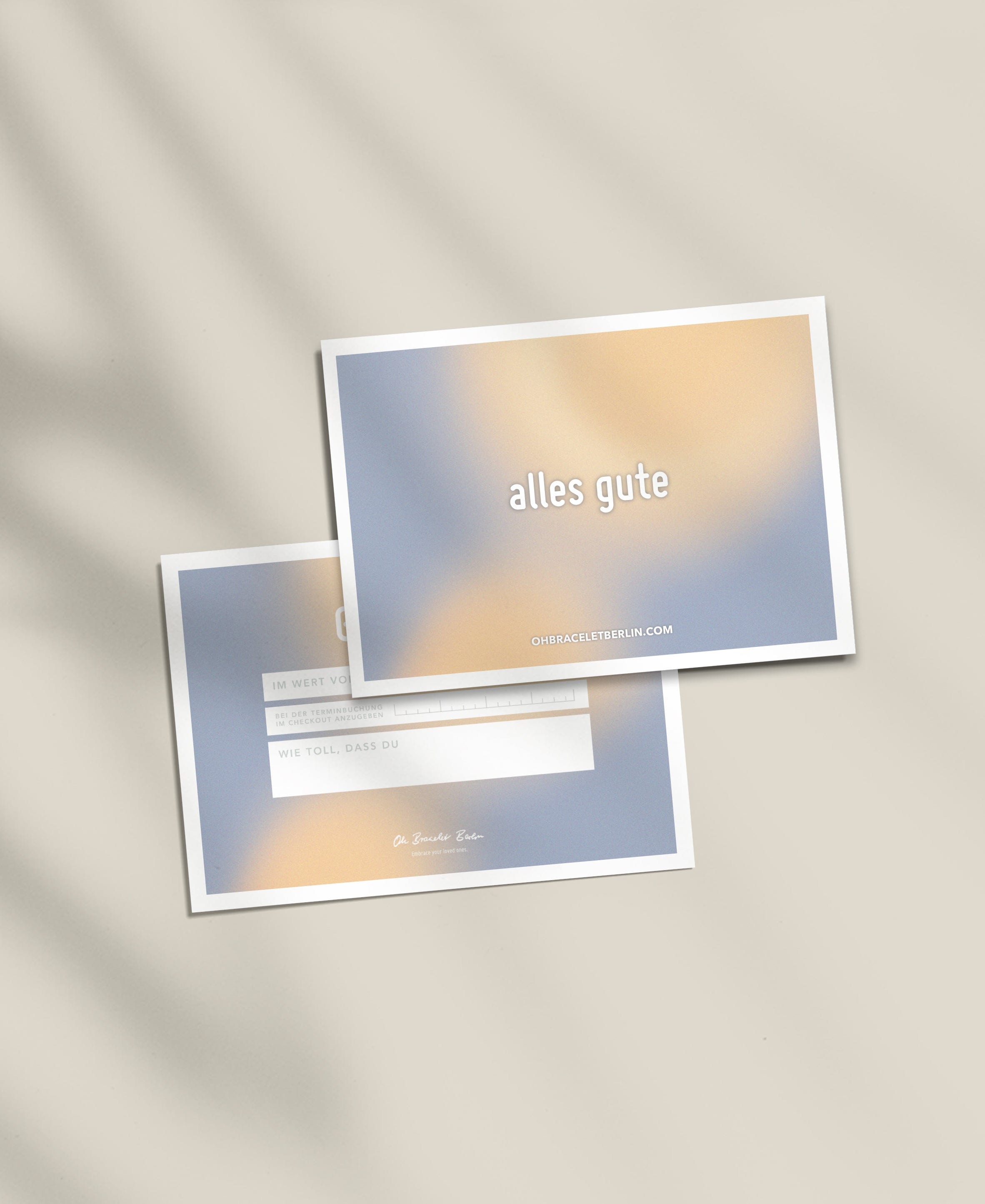 Geschenkgutschein | Alles Gute – Oh Bracelet Berlin